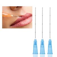 China 22G 50mm tip cannula microcannula disposable injection blunt tip micro cannula needle for filler treatment for sale