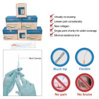 China Micro tip blunt cannula needle 25G 27G cannula for hyaluronic acid dermal filler injection for sale