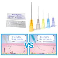 China 18g 25g 70mm Micro Cannula Blunt Tip Cannula Needles For Injectable Hyaluronic Acid for sale