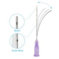 China Micro Tip Needle Buttock Injection Medical Sterile Stainless Steel Blunt Needle Cannula Dermal Filler for sale