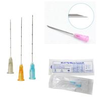 China Micro Tip Needle Buttock Injection Medical Sterile Stainless Steel Blunt Needle Cannula Dermal Filler for sale