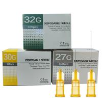 China stainless steel luer lock hypodermic needle mesotherapy 30g x 4mm for mesotherapy for sale