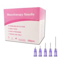 China Disposable Safety Facial Injection Sterile Hypodermic Needle 32G 31G 4mm Mesotherapy Hypodermic Needles for sale