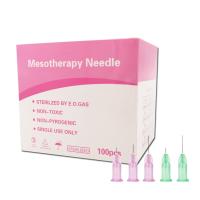 China Disposable Safety Facial Injection Sterile Hypodermic Needle 32G 31G 4mm Mesotherapy Hypodermic Needles for sale