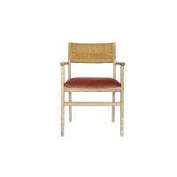China 60×55×88cm Solid Wood Upholstered Dining Chairs Removable Wooden Cushioned Dining Chairs for sale