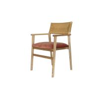 China 60×55×88cm Solid Wood Upholstered Dining Chairs Removable Wooden Cushioned Dining Chairs for sale