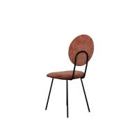 China Stackable Solid Wood Upholstered Dining Chairs Space Saving Wooden Padded Dining Chairs for sale