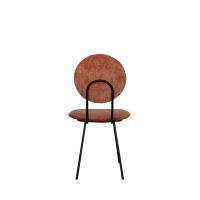 China Stackable Solid Wood Upholstered Dining Chairs Space Saving Wooden Padded Dining Chairs for sale