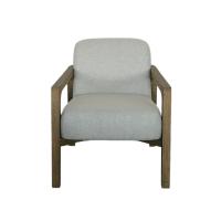 China Beauty Solid Wood Upholstered Dining Chairs Sustainable Solid Wood Frame Lounge Chair for sale