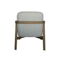 China Beauty Solid Wood Upholstered Dining Chairs Sustainable Solid Wood Frame Lounge Chair for sale