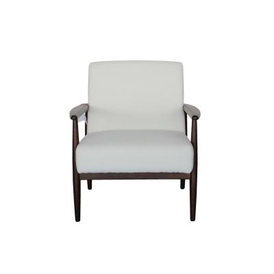 China Mid Century Solid Wood Lounge Chair Comfort With Upholstered Seat And Back for sale