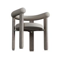 China Upholstered Modern Barrel Back Dining Chair Comfortable And Fashionable for sale