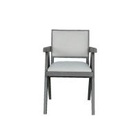 China Linen Solid Wood Upholstered Dining Chairs Heat Protection Modern Dining Chair for sale