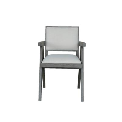 China Linen Solid Wood Upholstered Dining Chairs Heat Protection Modern Dining Chair for sale
