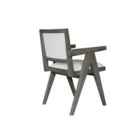 China Linen Solid Wood Upholstered Dining Chairs Heat Protection Modern Dining Chair for sale
