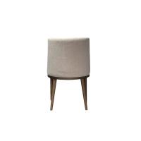 China Lightweight Solid Wood Upholstered Dining Chairs Easy Cleaning Wooden Padded Dining Chairs for sale