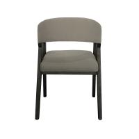 China Comfortable Solid Wood Upholstered Dining Chairs Customization Wooden Padded Dining Chairs for sale