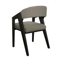 China Comfortable Solid Wood Upholstered Dining Chairs Customization Wooden Padded Dining Chairs for sale