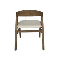 China Contemporary Designer Dining Chair with Curved Back and Soft Cotton Cushion – Armrest-Free for sale
