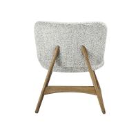 China Designer Lounge Chair with Split Solid Wood Legs – Armrest-Free and Comfortable for sale