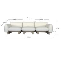 China Customization Sofa With Wood Legs Long Lasting Comfort Modular Sofa Set for sale