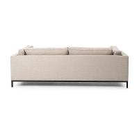 China Cotton Fabric Three Seater Sofa Comfort With Armrests And Minimalist Legs for sale