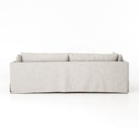 China Comfortable Living Room Couch With Wooden Legs Linen Fabric Removable Covers for sale