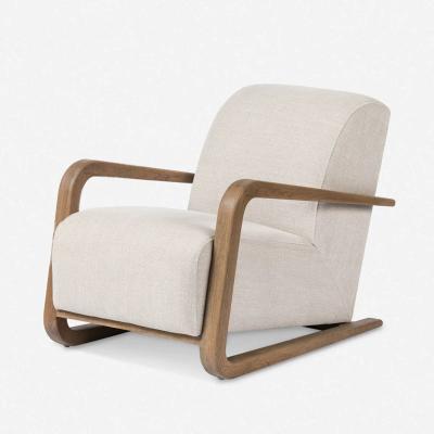 China Solid Wood Mid Century Modern Lounge Chair Stable And Relax 68*100*72cm for sale