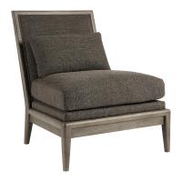 China Eco Friendly Linen Upholstered Lounge Chair With Soft Padded Backrest And Cushion for sale
