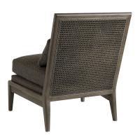 China Eco Friendly Linen Upholstered Lounge Chair With Soft Padded Backrest And Cushion for sale
