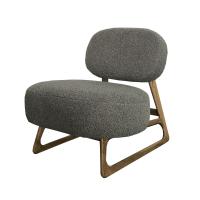 China Sled Style Solid Wood Lounge Chairs Easy Cleaning Contemporary Lounge Chair for sale