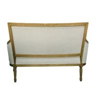 China Solid Wood French Country Lounge Chair 129*72*91cm Stylish For Living Room for sale