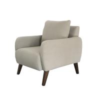 China Modern Linen Upholstered Accent Armchair 72*87*84cm UV Protection Dustproof for sale