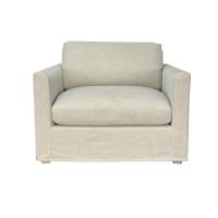 China Modern Upholstered Club Chair Comfort Upholstered Club Chair With Deep Seat Cushion for sale
