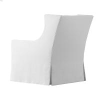 China Elegant Linen Slipcover Upholstered Accent Armchair Easy Cleaning Long Lasting for sale