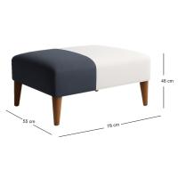 China Contrast Fabric Solid Wood Bench Living Room Modern Upholstered Bench for sale