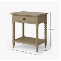 China Beautifully Solid Wood Nightstand With Bobbin Legs And Storage Drawer for sale