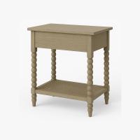 China Beautifully Solid Wood Nightstand With Bobbin Legs And Storage Drawer for sale
