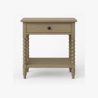 China Beautifully Solid Wood Nightstand With Bobbin Legs And Storage Drawer for sale