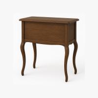 China French Style Solid Wood Bedside Tables Two Drawers Wooden Bedside Table for sale
