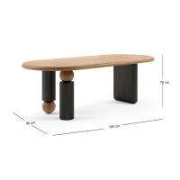 China Comfort Solid Wood Dining Tables Household Ash Wood Dining Table 180x80cm for sale