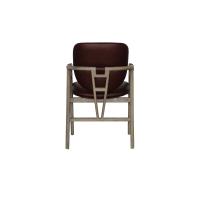 China Home Solid Wood Upholstered Dining Chairs Leather Dustproof Mid Century Solid Wood Chair for sale