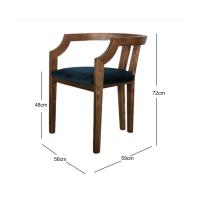 China Upholstered Wooden Mid Century Dining Chair Long Lasting Household 56×59×72cm for sale