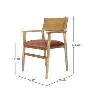 China 60×55×88cm Solid Wood Upholstered Dining Chairs Removable Wooden Cushioned Dining Chairs for sale