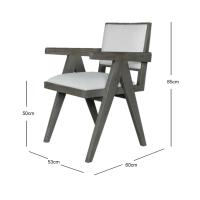 China Linen Solid Wood Upholstered Dining Chairs Heat Protection Modern Dining Chair for sale