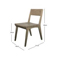 China Minimalist Design Solid Wood Dining Room Chairs 46*61*85cm Scratch Proof for sale