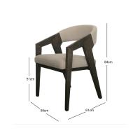 China Comfortable Solid Wood Upholstered Dining Chairs Customization Wooden Padded Dining Chairs for sale