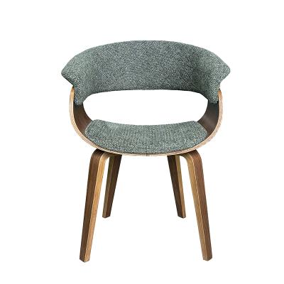 China Upholstered Bentwood Dining Chair Modern Design Curved Wood 62×52×79cm for sale