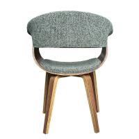 China Upholstered Bentwood Dining Chair Modern Design Curved Wood 62×52×79cm for sale