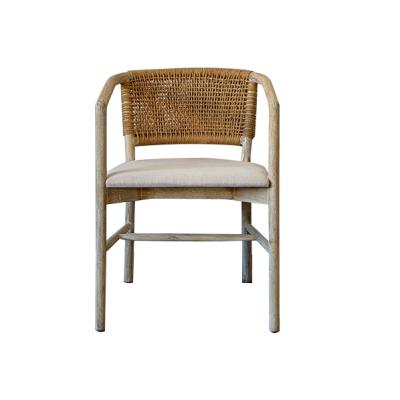 China Biodegradable Solid Wood Upholstered Dining Chairs Stable Modern High Back Dining Chairs for sale